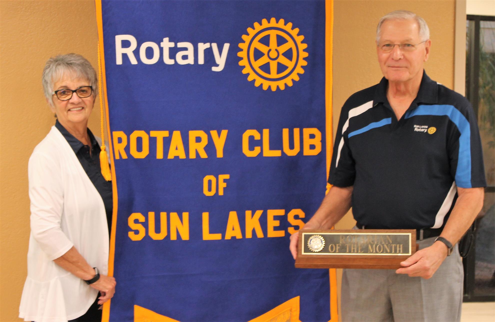 Val and Bill Crump named Rotarians of the Month in Sun Lakes | District ...