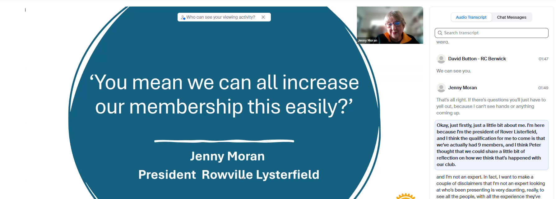 Engaging Membership | District 9815