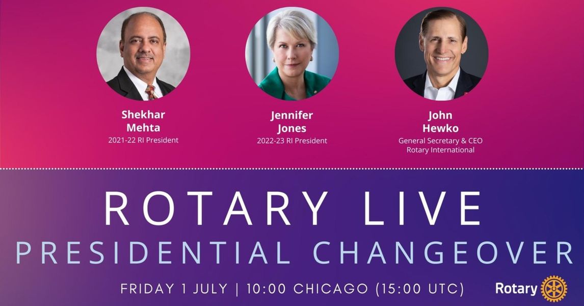 Rotary International Presidential ChangeOver 2022 | District 7030