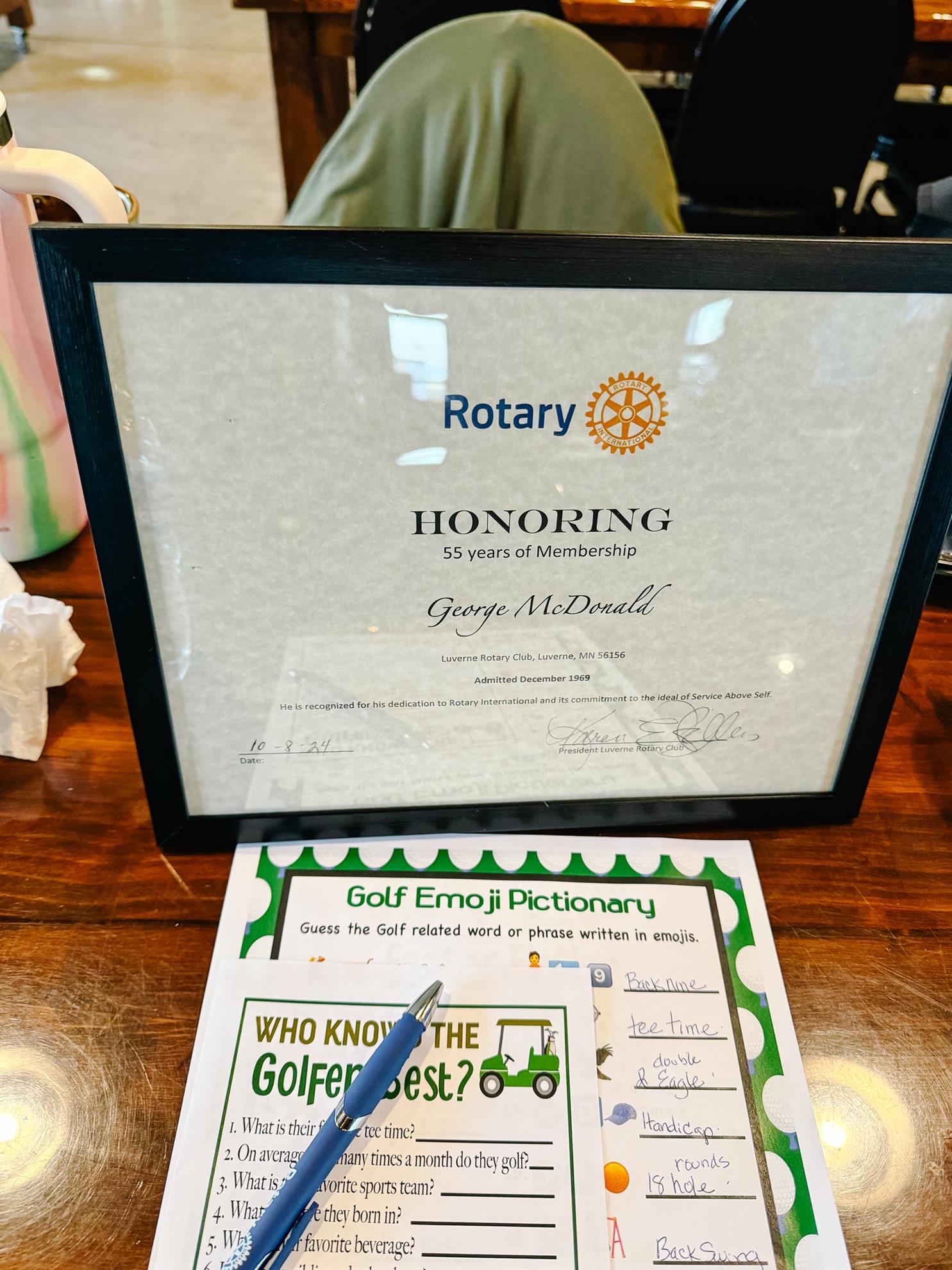 Celebrating 55 Years of Service: Honoring George McDonald's Rotary ...