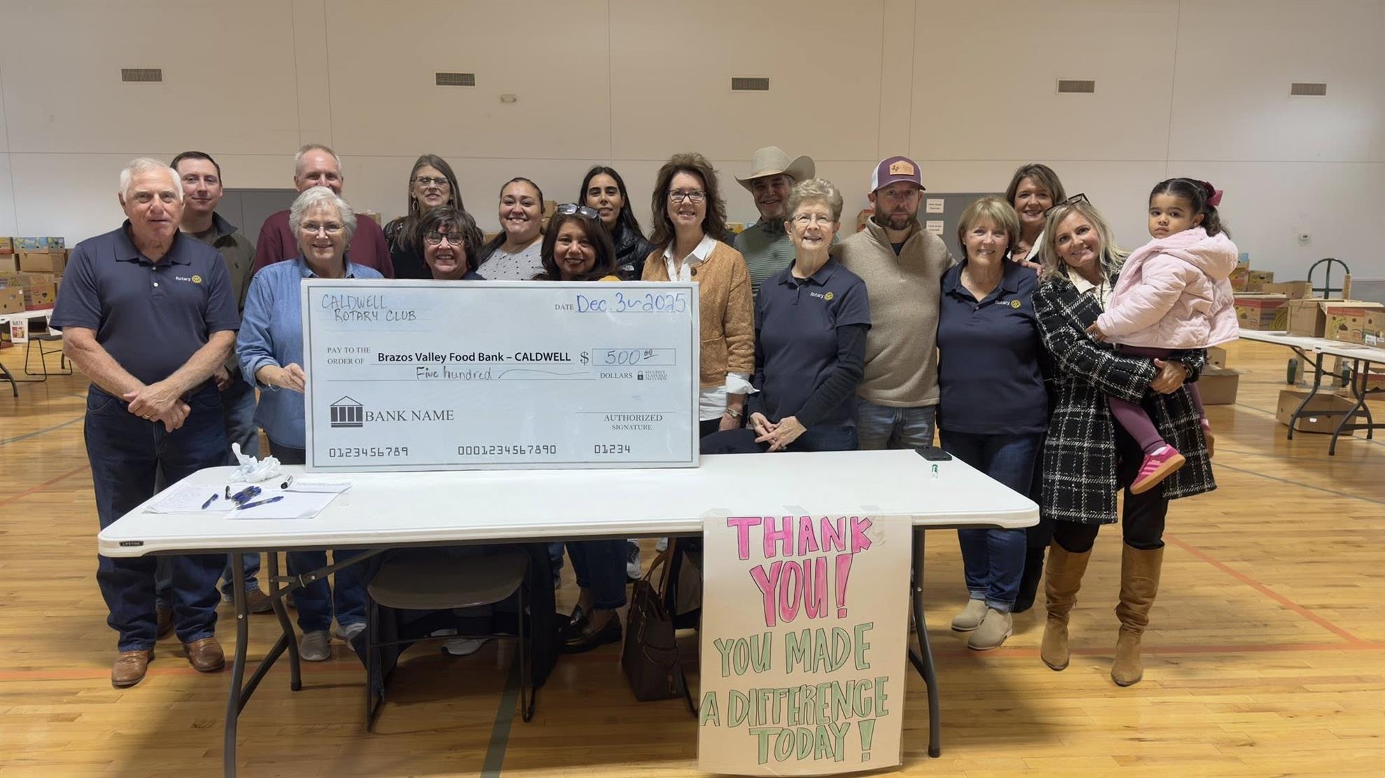 Caldwell Rotary Supports Community Through KBTX Food for Families Drive ...