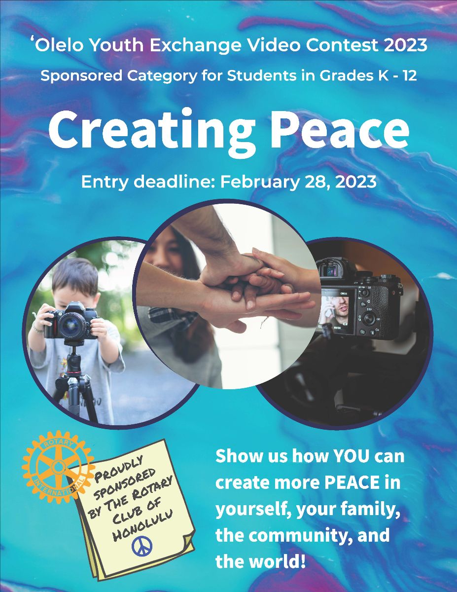 2023 Olelo Youth Xchange Video Contest | Hawai'i Rotary District 5000