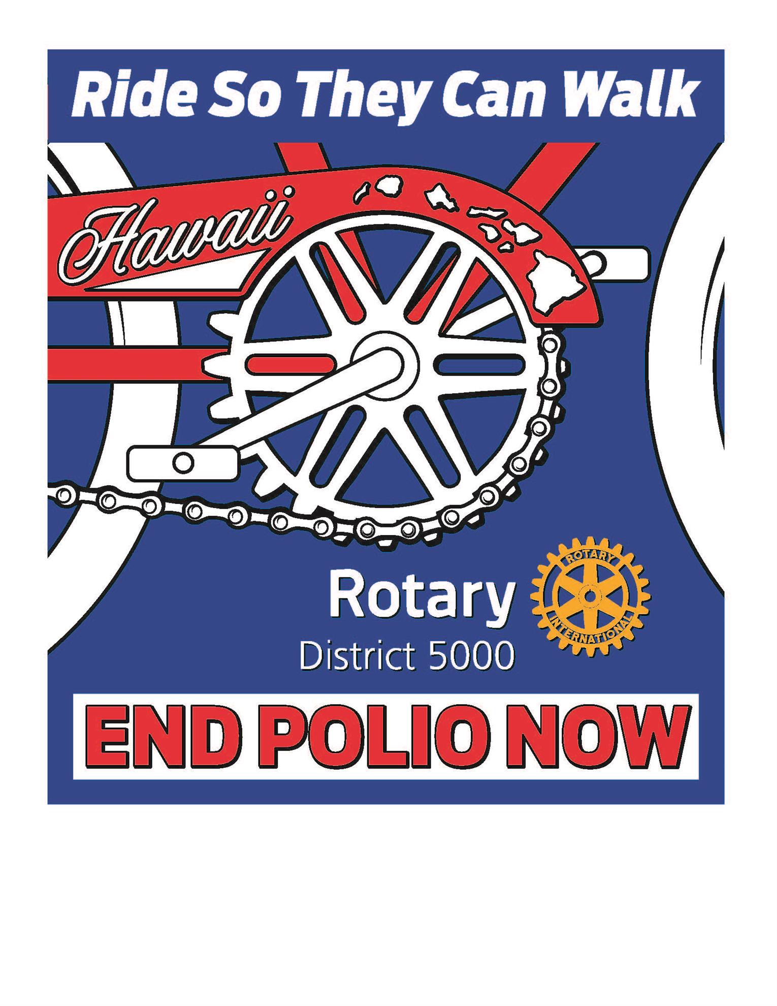 Ride So They Can Walk-PolioPlus Fundraiser | Hawai'i Rotary District 5000