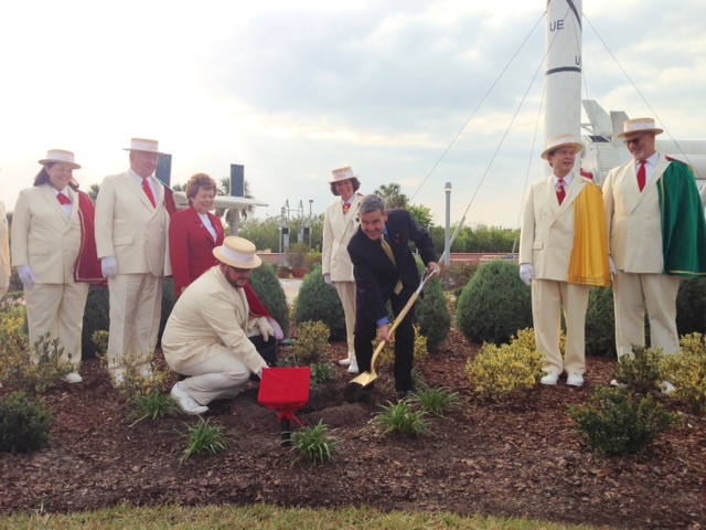 ROYAL ROSARIANS PLANT A ROSE IN THE NASA ROCKET GARDEN | The Royal ...