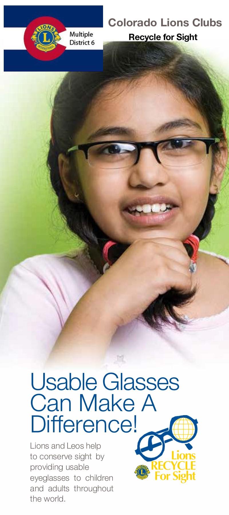 COLERC -Recycle For Sight Brochure | Lions Club of Denver