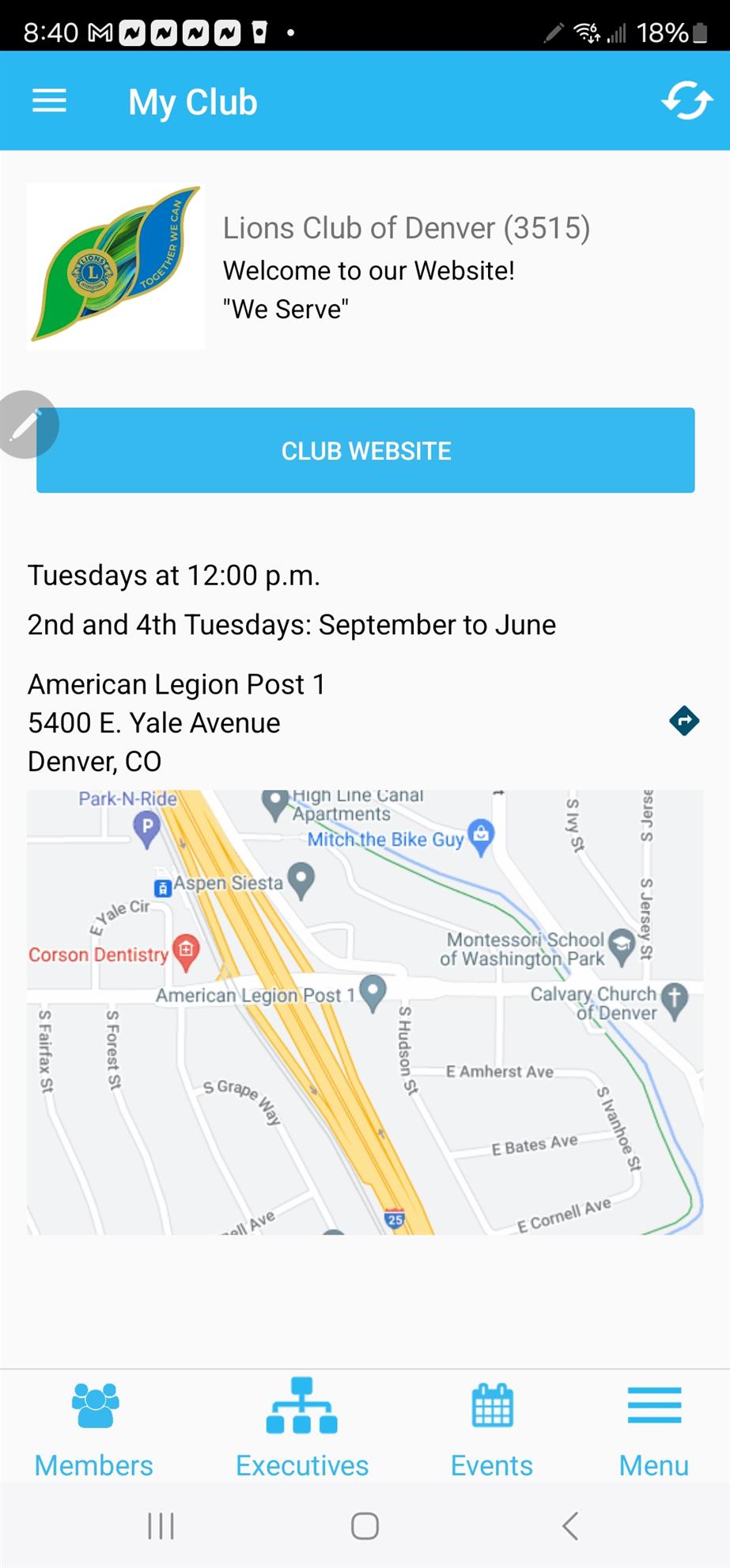 Denver Lions Cell Phone App | Lions Club of Denver