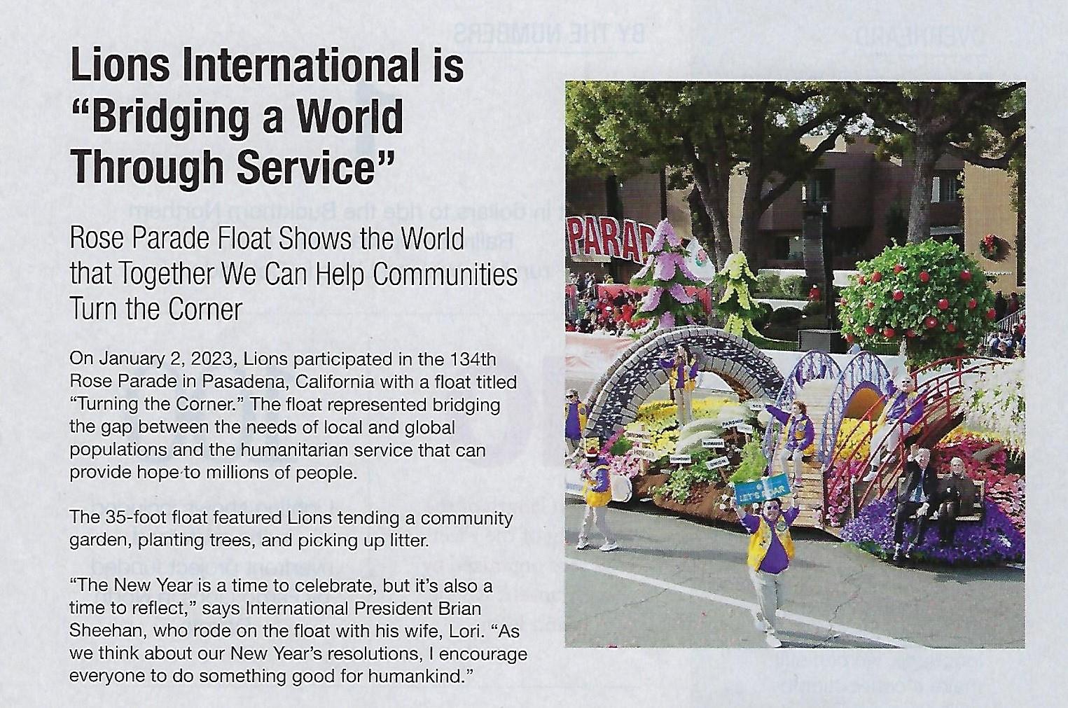 Lions ini Rose Parade | Lions Club of Denver