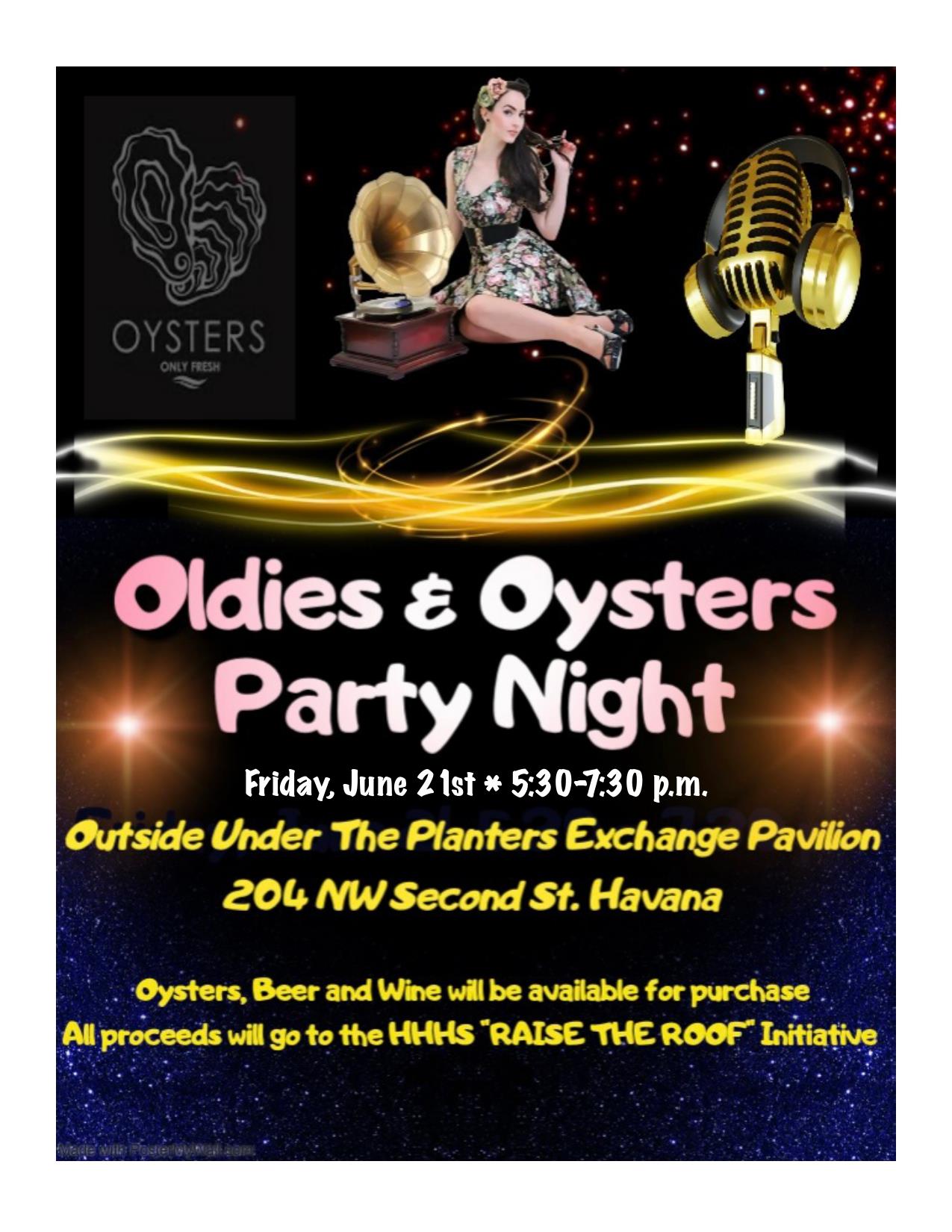 Oldies & Oysters Party Night | Havana History Museum - Havana History ...