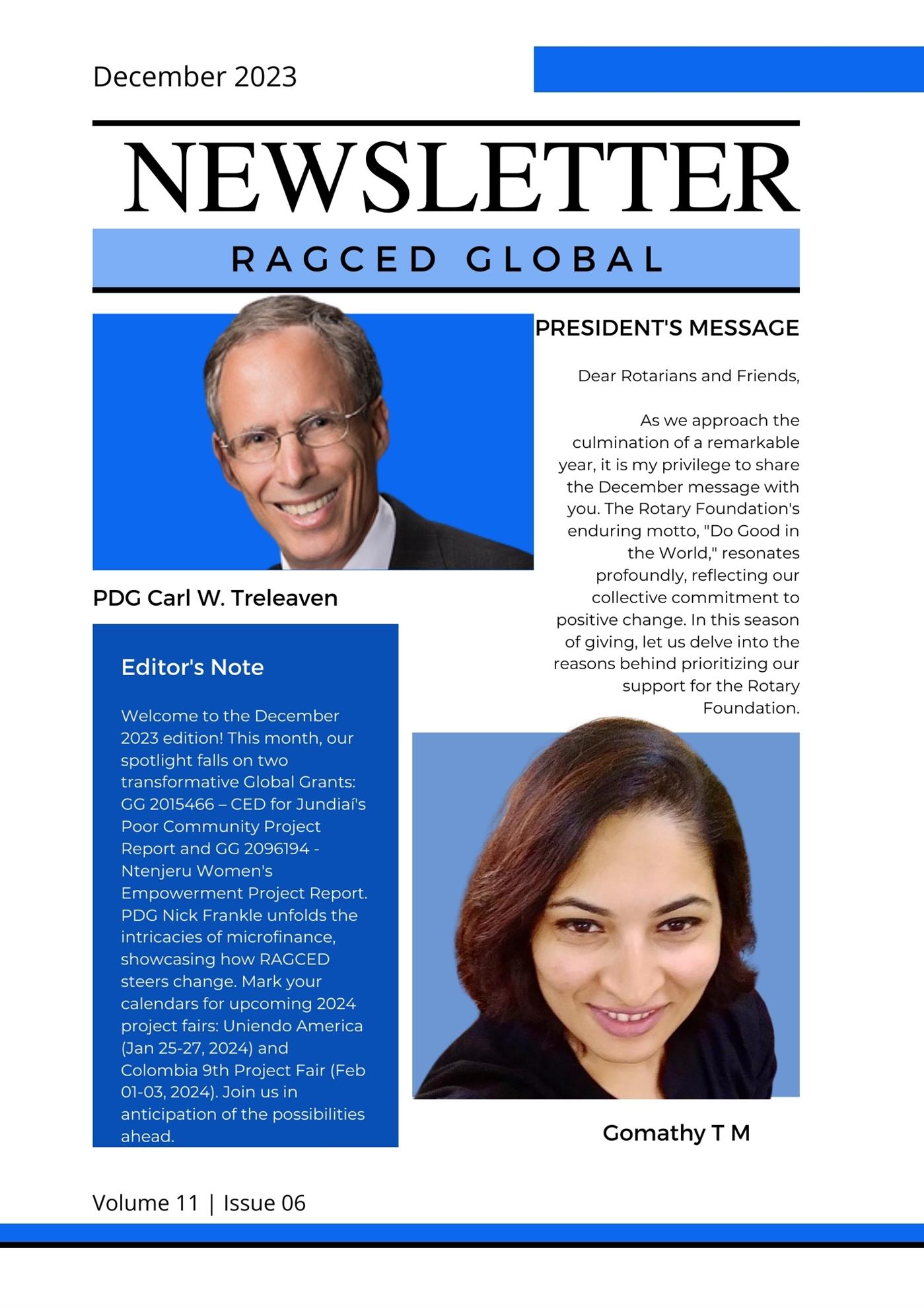 Newsletters | Rotary Action Group for Community Economic Development