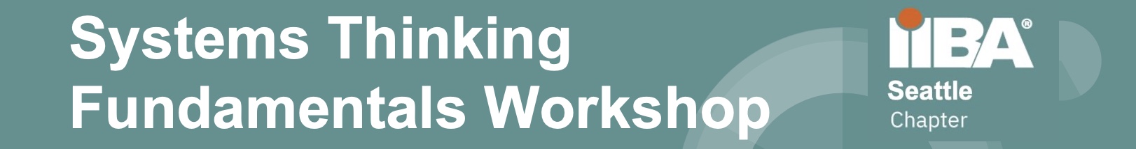 Systems Thinking Fundamentals Workshop | Seattle