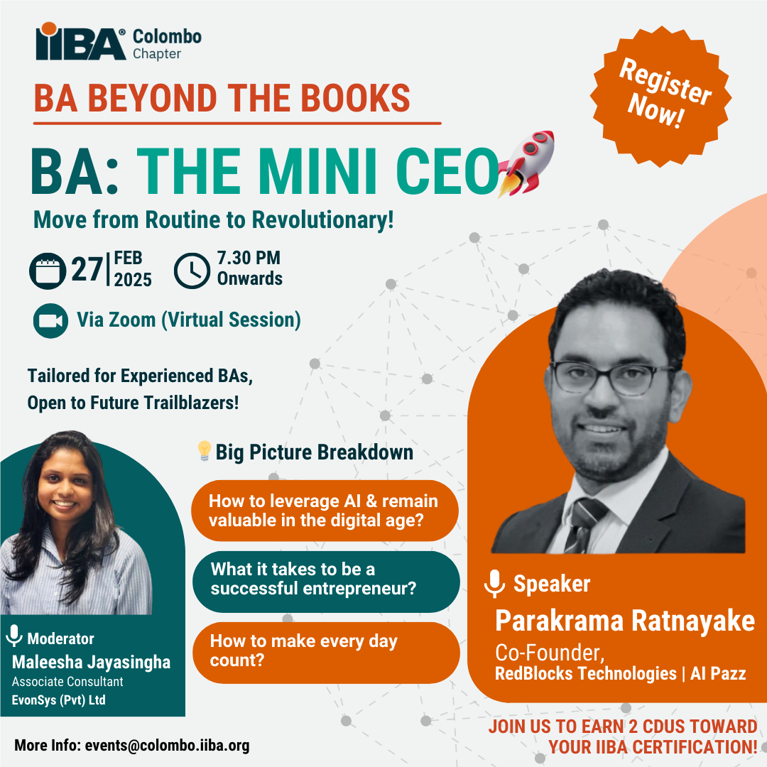 BA : The Mini CEO | Colombo